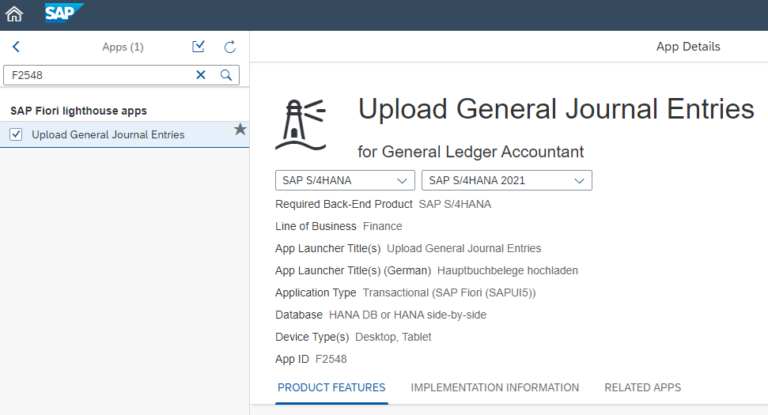 Upload General Journal Entries S/4Hana Fiori App | SAP Blog