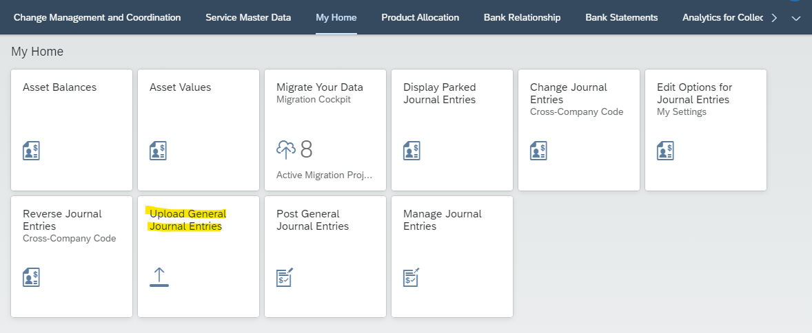 Upload General Journal Entries S/4Hana Fiori App | SAP Blog