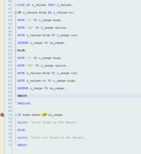 How to use SETS and RANGES in ABAP | SAP Blog